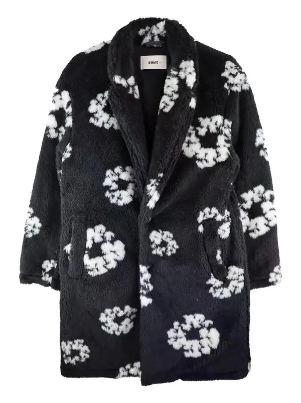 SAINT MXXXXXX X Denim Tears Wreath Jacket - Black