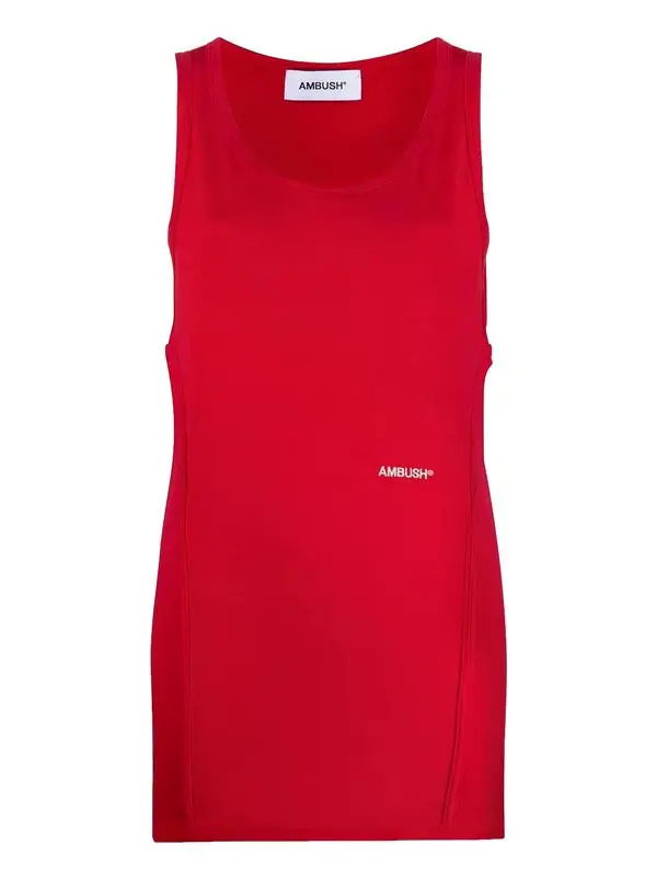 AMBUSH Logo-print Tank Top - Red