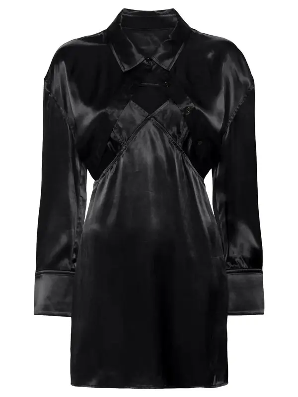 Alexander Wang Satin Slip Dress - Black