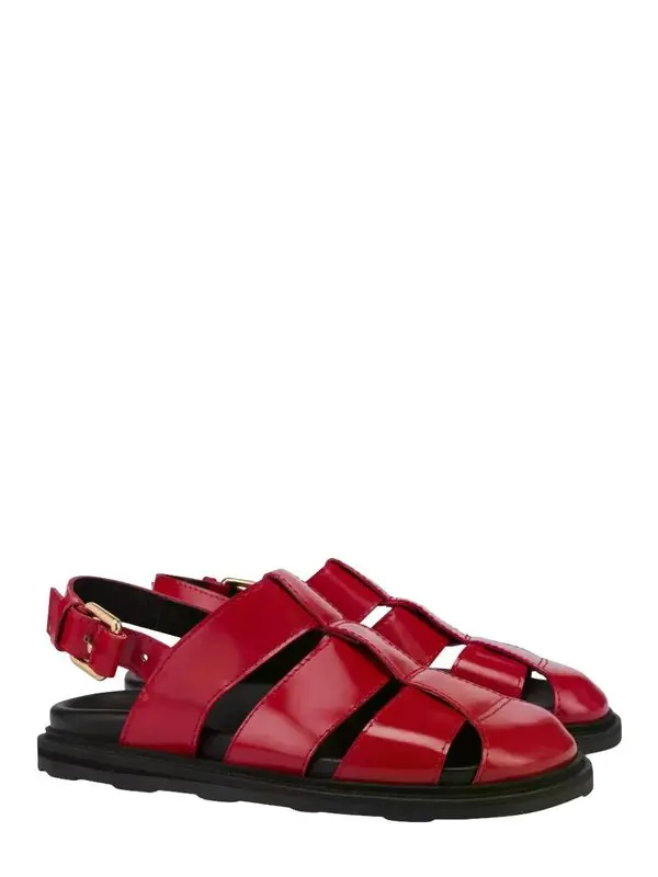 Moschino Caged Sandals - Red