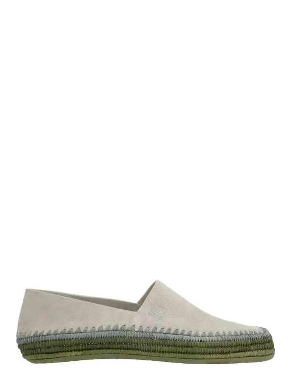 Loewe Leather Espadrilles - Grey