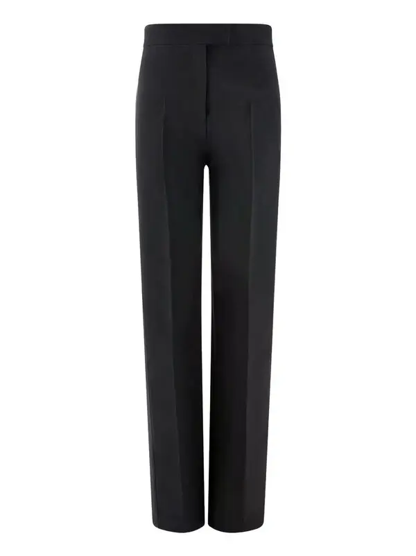 FERRAGAMO Press-crease High-rise Trousers - Black
