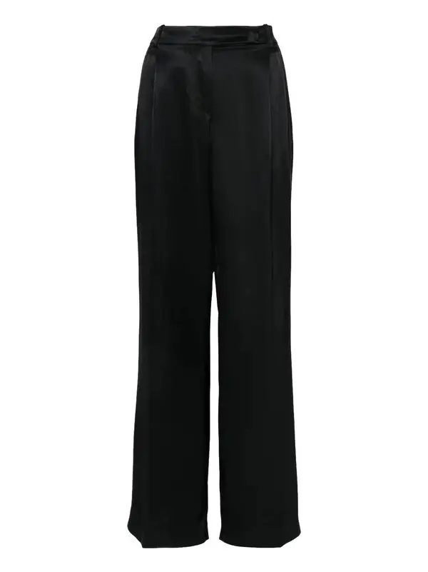 Pinko Laon Tailored Wide Leg Trousers - Black