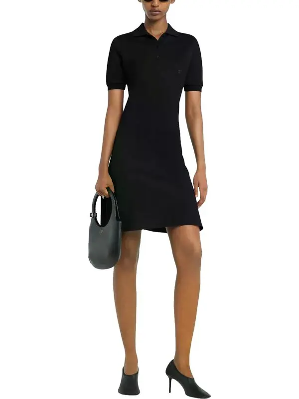COURREGES Polo Mini Dress - Black