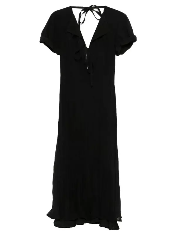 JIL SANDER Layered Maxi Dress - Black