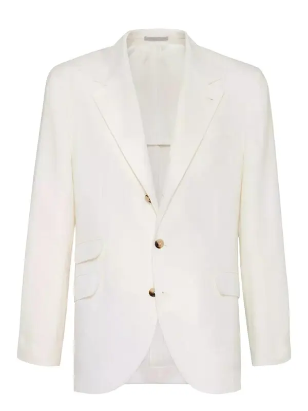 Brunello Cucinelli Single-breasted Blazer - Neutrals