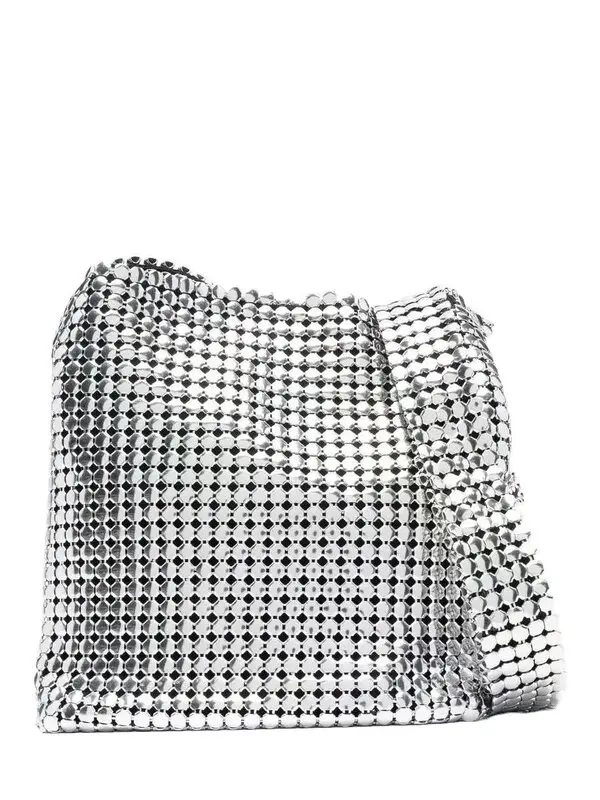 Rabanne Mini Pixel Shoulder Bag - Silver