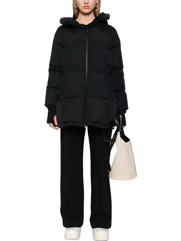 Herno Logo Keeper Loop Gore-tex® Padded Coat - Black