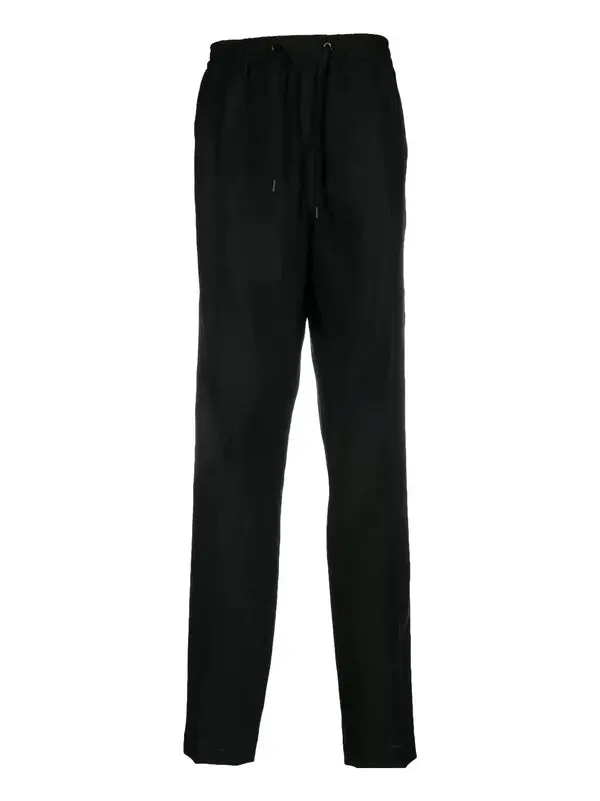 Versace Side Stripe Straight-leg Trousers - Black