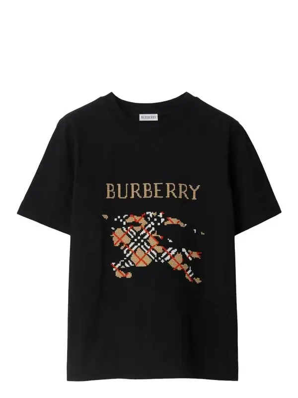 Burberry Cross Stitch Ekd T-shirt - Black