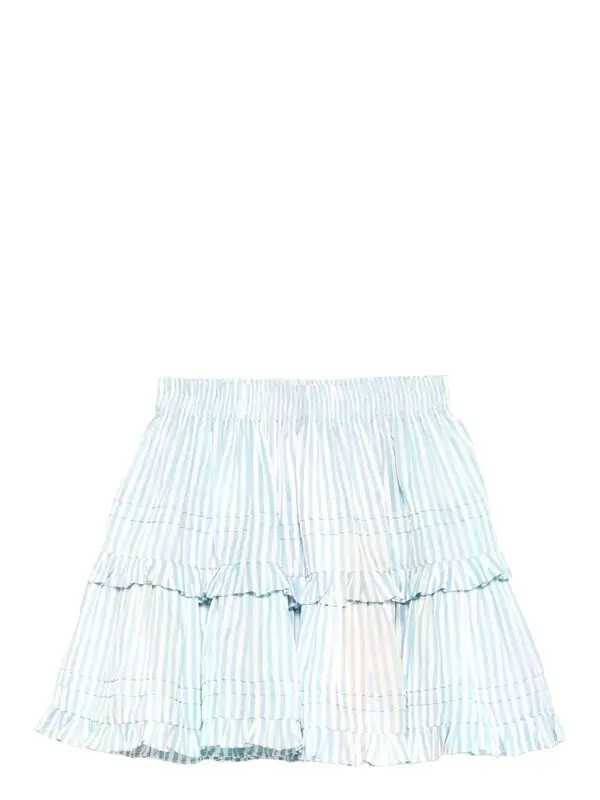 BAMBAH Carpi Tiered Ruffle Skirt - Blue