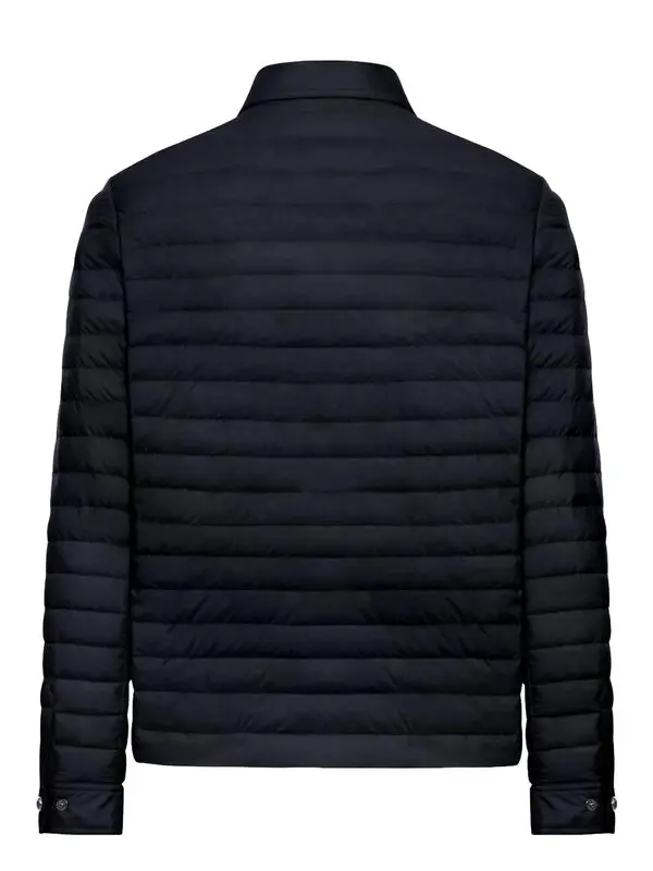 MOORER Quilted Padded Jacket - Blue