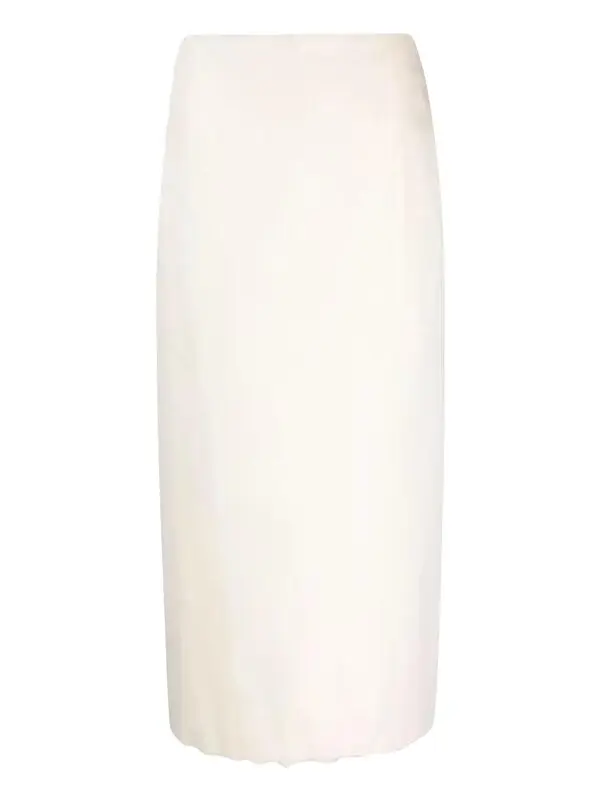 BLANCA VITA Galtonia Pencil Midi Skirt - Neutrals