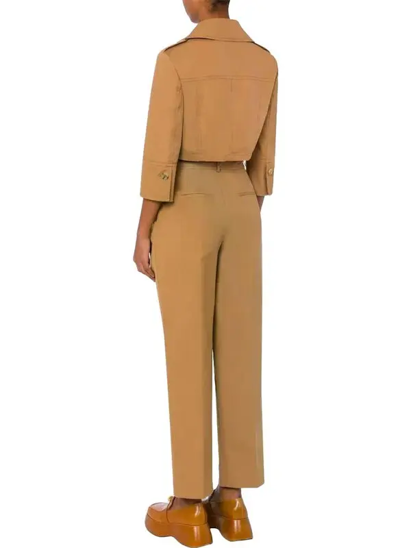 Moschino Cropped Double-breasted Jacket - Neutrals