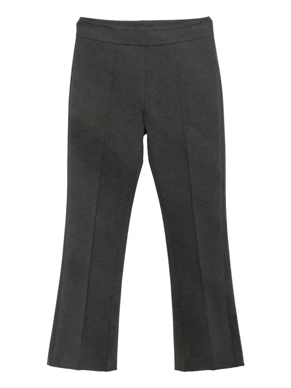 BLANCA VITA Flared Jersey Trousers - Grey