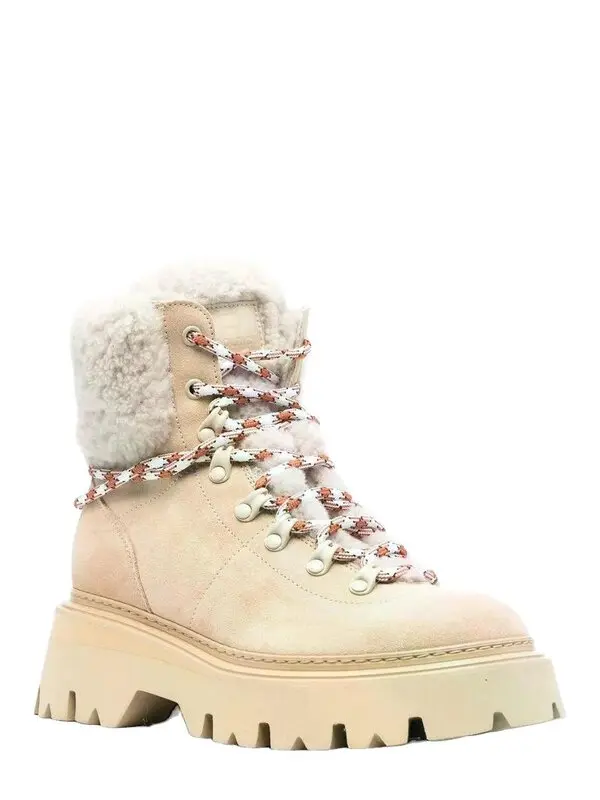 Woolrich Sheepskin Lined Hiking Boots - Neutrals