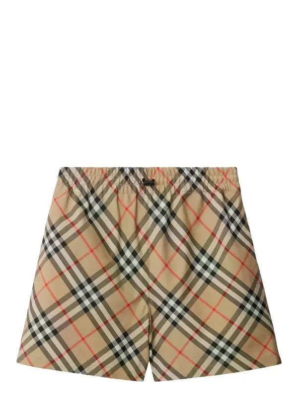 Burberry Ekd Vintage Check-print Shorts - Neutrals