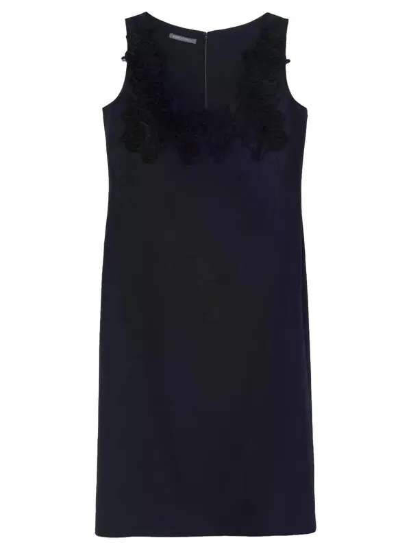 Alberta Ferretti Corded Lace Midi Dress - Blue