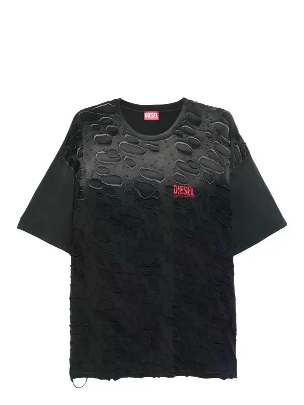 DIESEL® Ripped T-shirt - Black