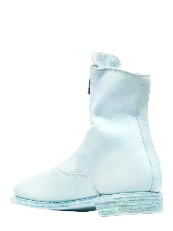 Guidi Leather Zipped Boots - Blue