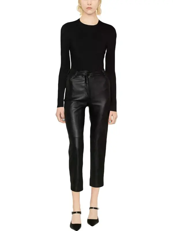 Versace Boned Crepe Bodysuit - Black