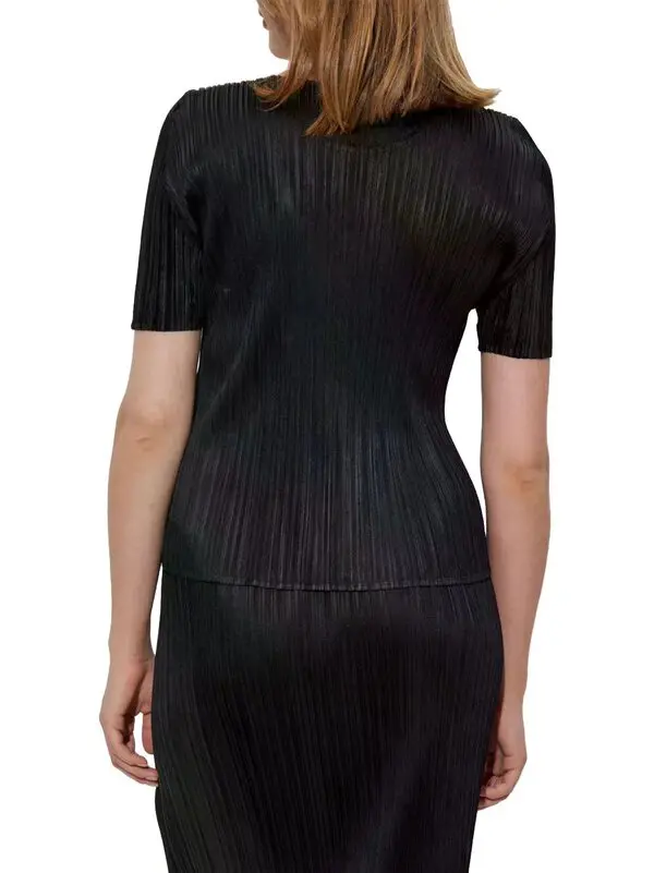 Issey Miyake Pleated T-shirt - Black