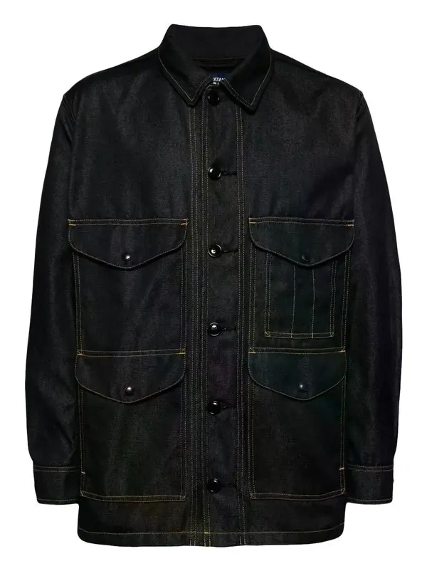 Junya Watanabe Denim Jacket With Elbow Patches - Blue