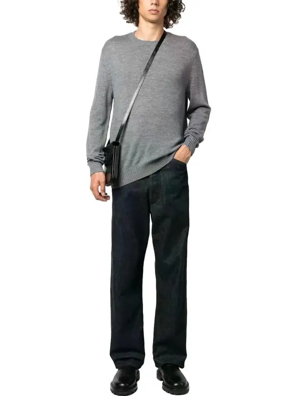 JIL SANDER Crew Neck Wool Jumper - Grey