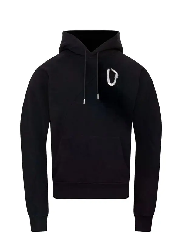 HELIOT EMIL Carabiner-detail Hoodie - Black