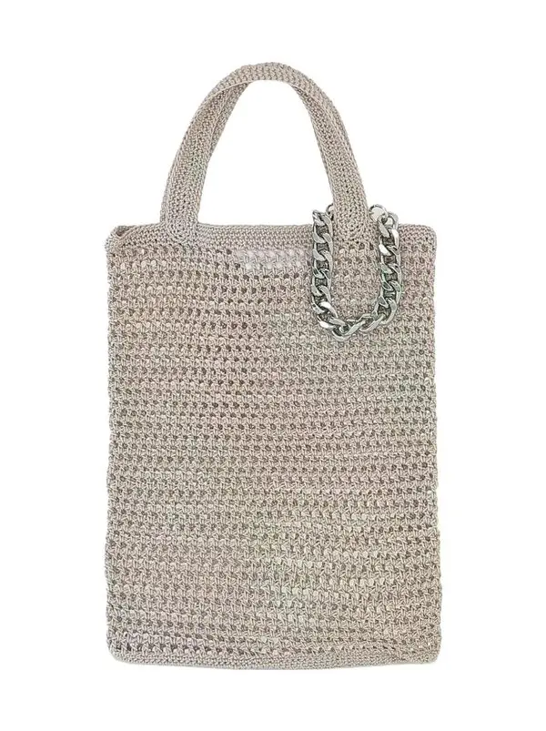 NICCOLO PASQUALETTI Coya Macramé Tote Bag - Neutrals