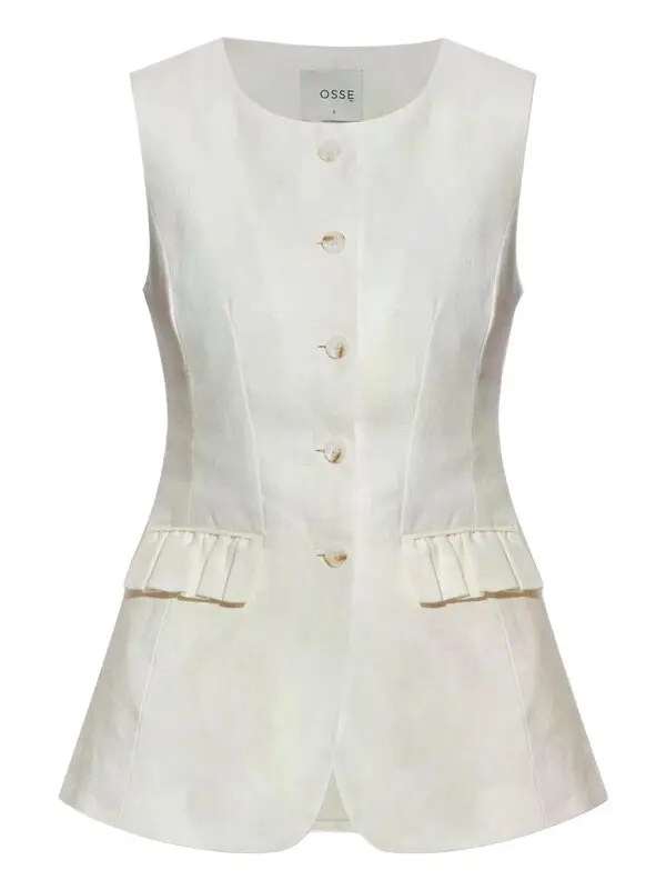 Posse Linen Waistcoat - Neutrals