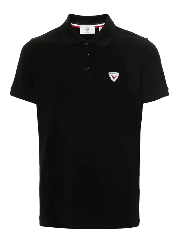 Rossignol Logo-applique Polo Shirt - Black