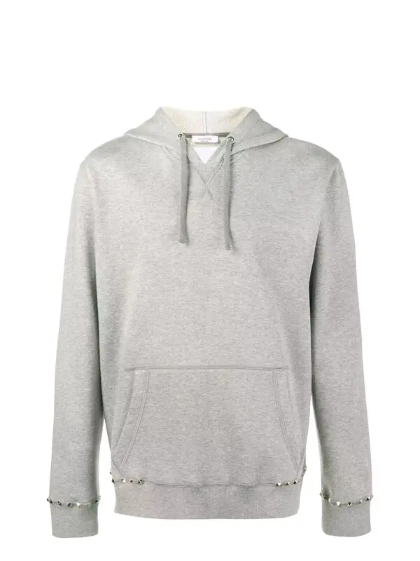 Valentino Garavani Rockstud Hoodie - Grey