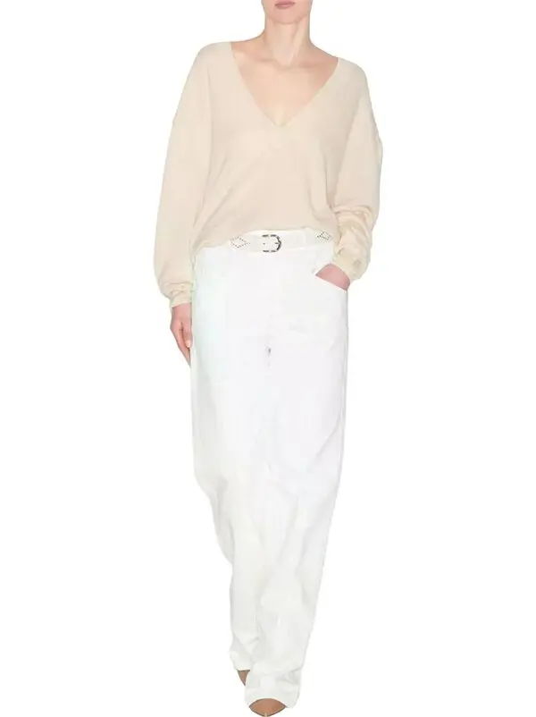 Isabel Marant Étoile Larana V-neck Alpaca-blend Sweater - Neutrals