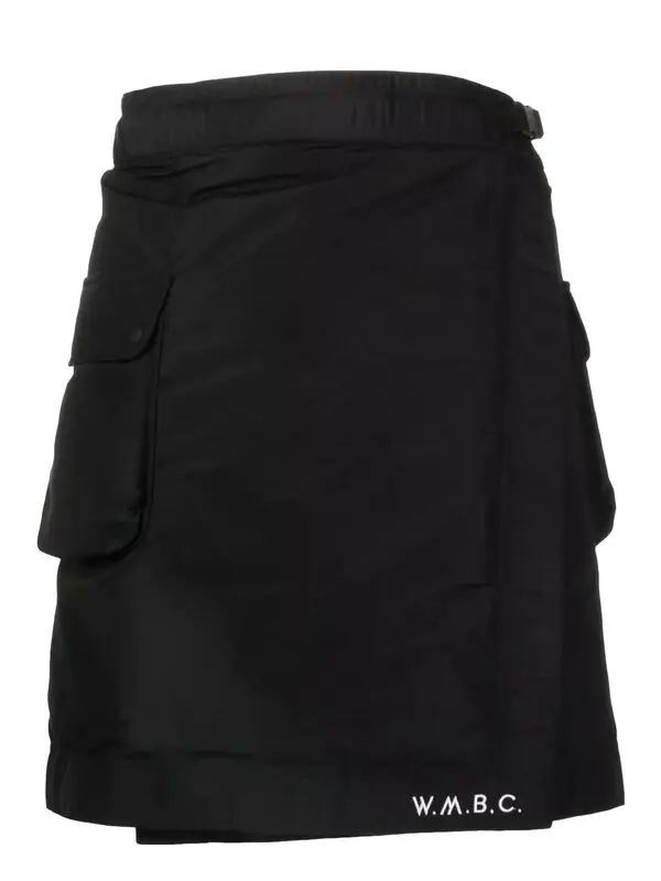 WHITE MOUNTAINEERING Wrap Cargo Skirt - Black