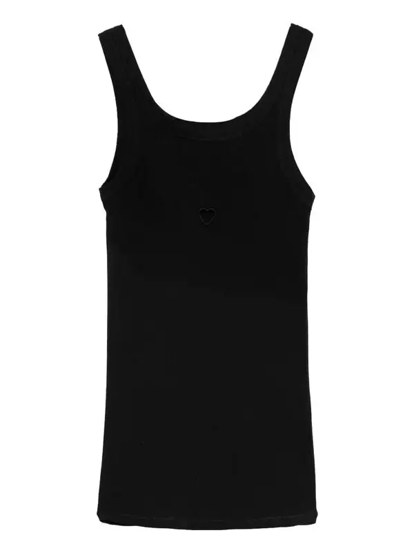 BASERANGE Heart Tank Top - Black