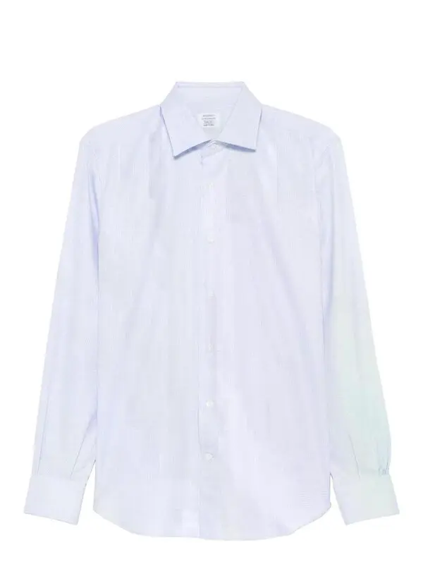 MAZZARELLI Mini-check Shirt - Blue