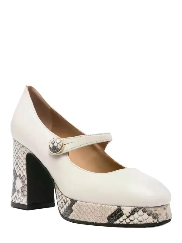 Roberto Festa Kangra 95mm Leather Pumps - Neutrals