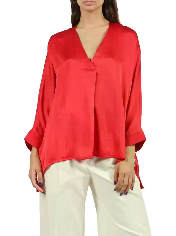 THE ROSE IBIZA Silk Blouse - Red