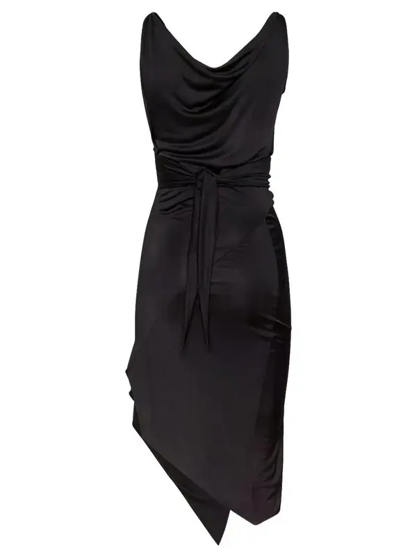 Dsquared2 Cowl-neck Midi Dress - Black