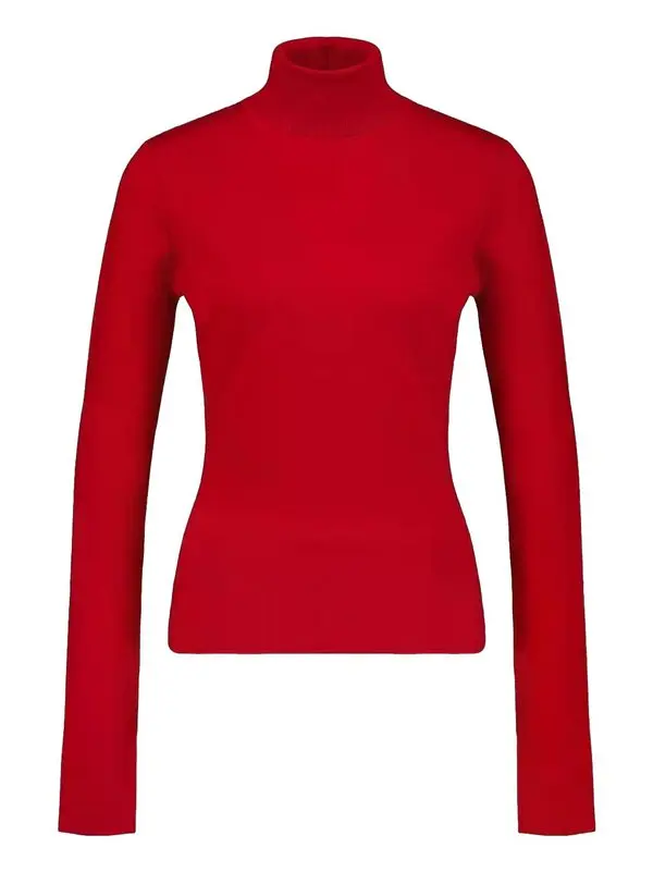 Gabriela Hearst May Sweater High Neck Long Sleeve - Red