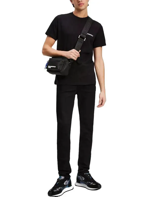 Karl Lagerfeld Logo-patch Skinny Jeans - Black