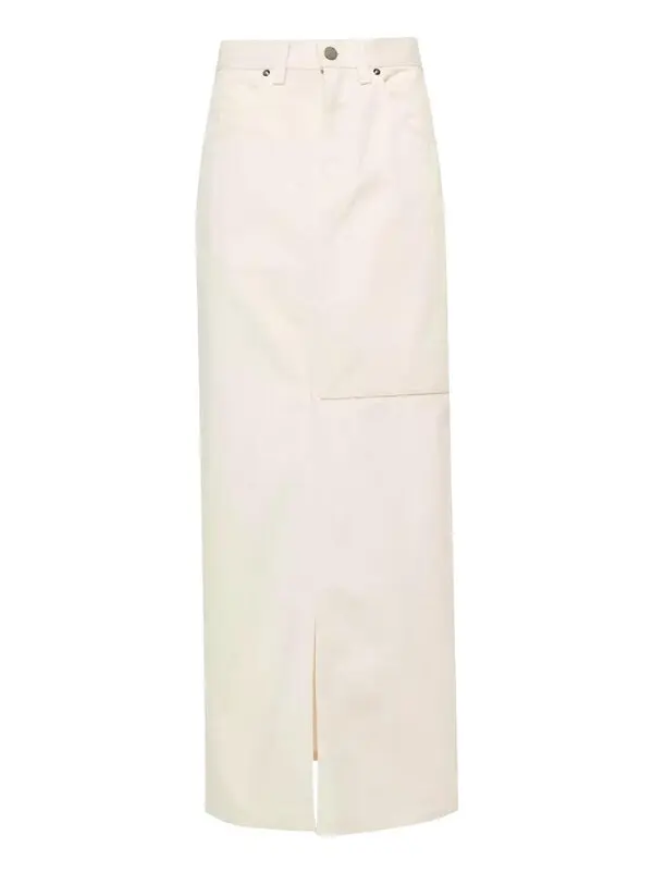 Axel Arigato Maxi Cotton Skirt - Neutrals