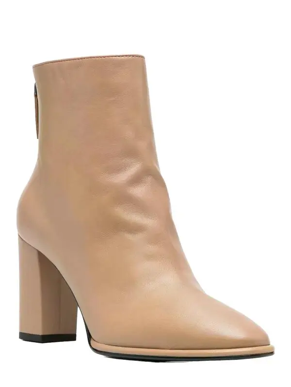 LE SILLA Elsa 85mm Leather Ankle Boots - Neutrals