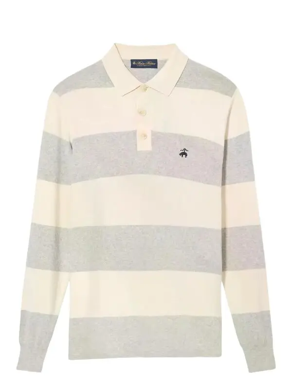 Brooks Brothers Knitted Polo Shirt - Neutrals