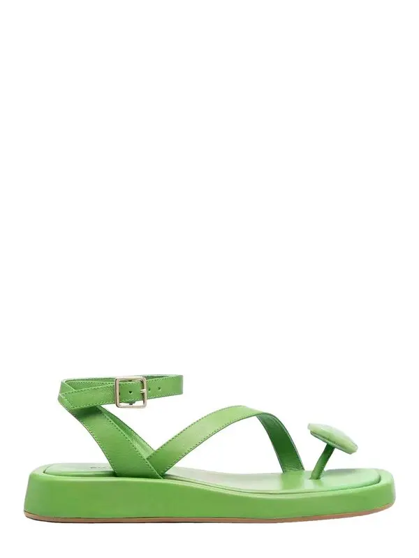 GIABORGHINI Buckle-fastening Open-toe Sandals - Green