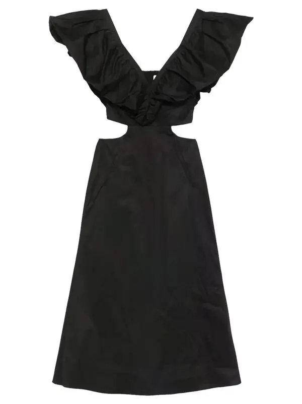 Johanna Ortiz Maxi Dress With Cut-out Detail - Black