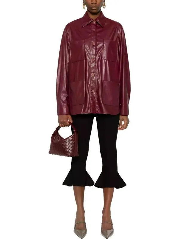 LE SULLY STUDIO Agostina Shirt Jacket - Red