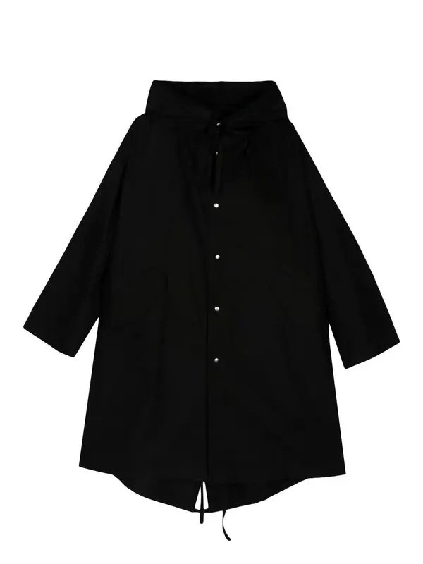 JIL SANDER Hooded Coat - Black