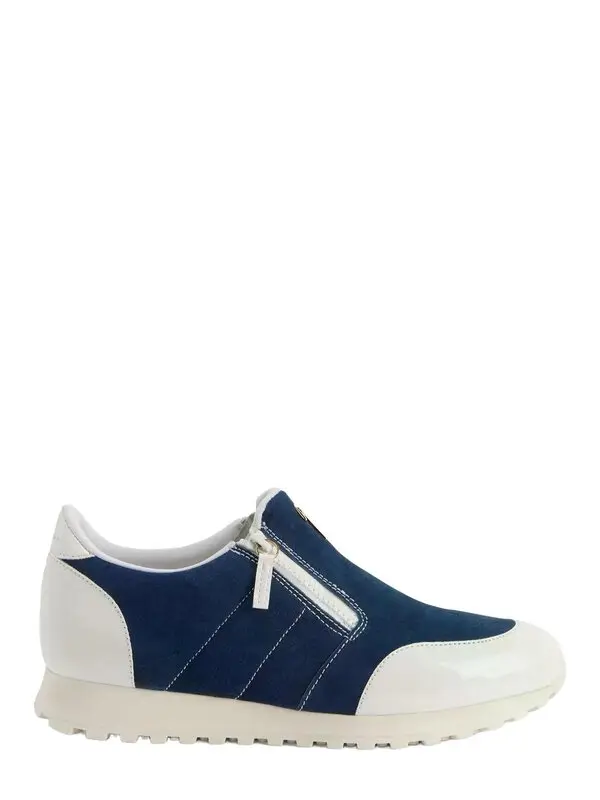 GIUSEPPE ZANOTTI Double-zip Low-top Sneakers - Blue